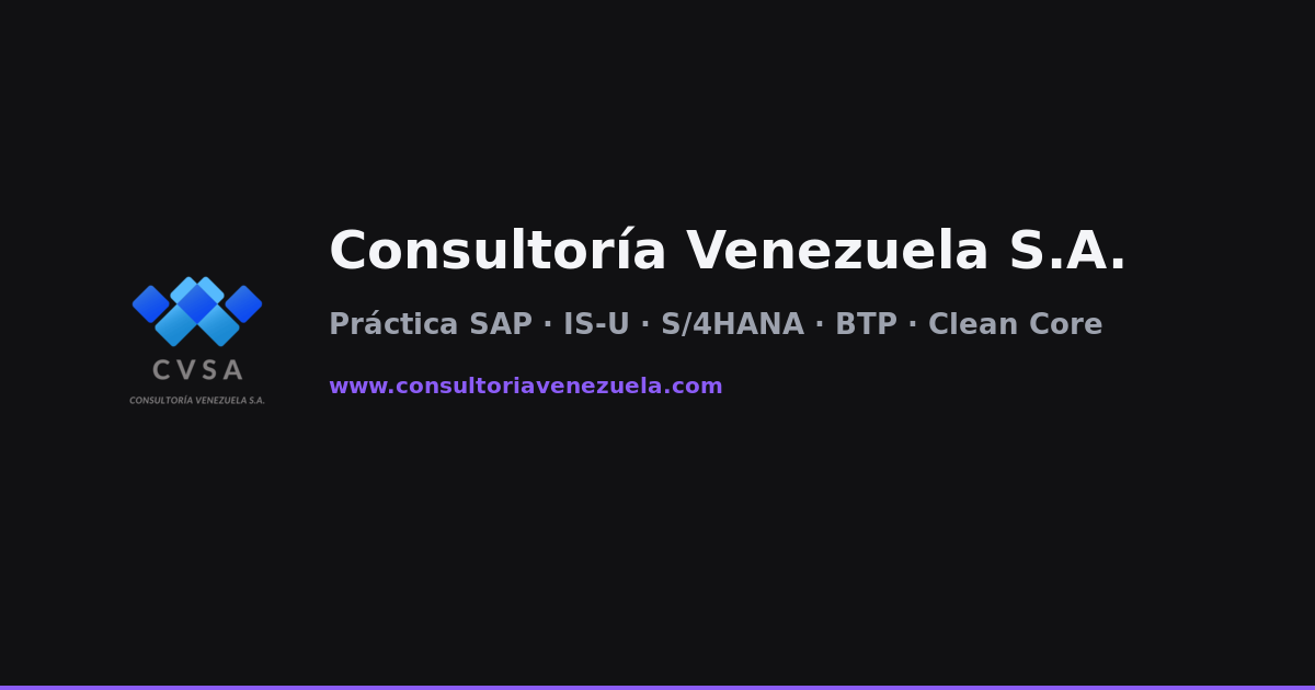 Consultoría Venezuela S.A. - Práctica SAP